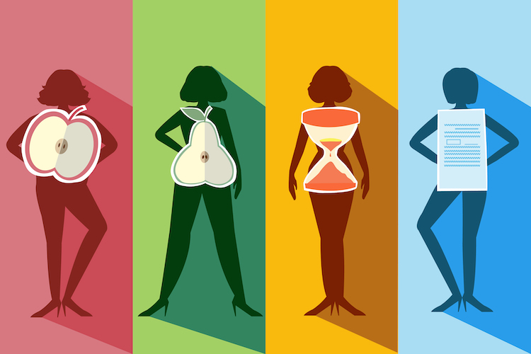 Jste jablko, hruška nebo přesýpací hodiny? Typy postavy